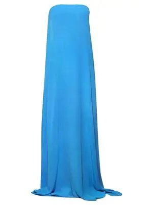 Christopher Esber Strapless Tie-back Maxi Dress - Blue
