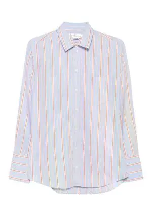 Victoria Beckham Striped Long-sleeve Shirt - Blue
