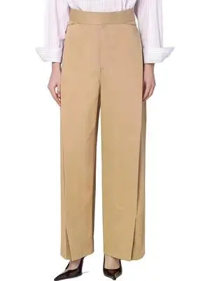 Victoria Beckham Layered-effect Trousers - Neutrals