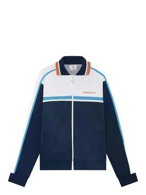 Casablanca Panelled Zip-up Jacket - Blue