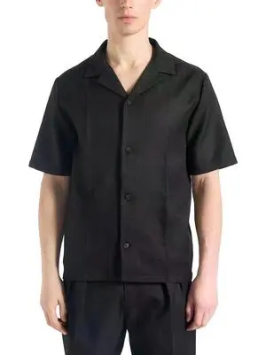 Manière De Voir Felix Creased Tailored Shirt - Black
