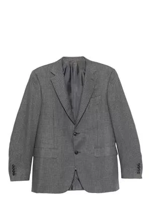 Canali Houndstooth-pattern Blazer - Grey