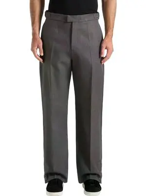 Manière De Voir Boris Button-cuff Tailored Trousers - Grey