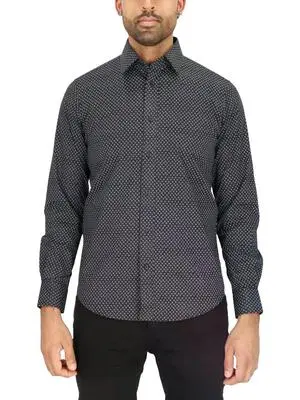 Scotch & Soda Patterned Long-sleeve Shirt - Black