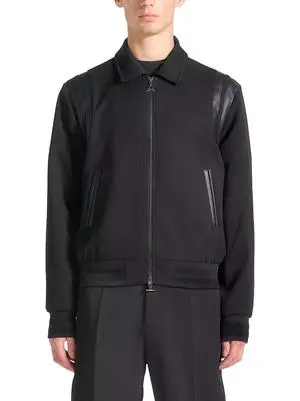 Manière De Voir Tailored Varsity Jacket - Black