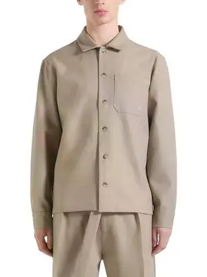 Manière De Voir Neutral Tailored Overshirt - Neutrals