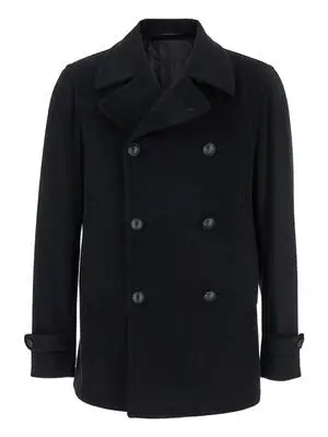 Tagliatore Double-breasted Pea Coat - Black