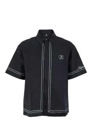 REPRESENT Jet Embroidered-border Shirt - Black