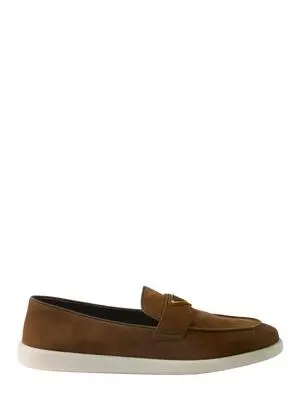 Prada Suede Loafers - Brown