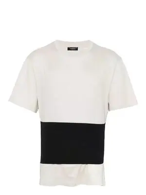 MUGLER Panelled T-shirt - Neutrals