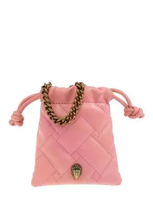 Kurt Geiger Micro Kensington Quilted Purse - Pink