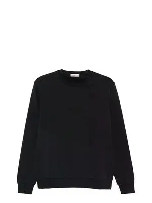 Herno Logo-embroidered Cotton Sweatshirt - Black