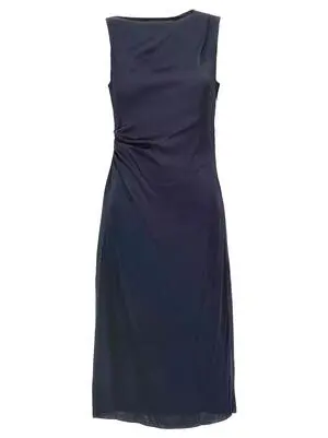 Theory Draped Midi Dress - Blue