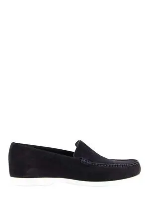 Manolo Blahnik Monaco Suede Loafers - Blue