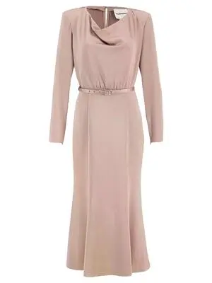 Roland Mouret Cowl-neck Midi Dress - Neutrals