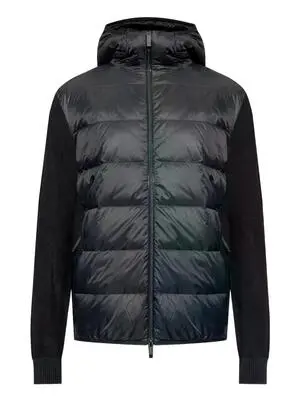 Moncler Panelled Hooded Jacket - Black