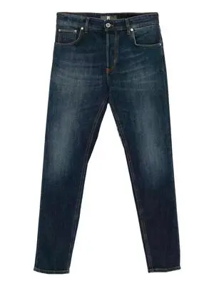 PT TORINO Cotton Five-pocket Jeans - Blue