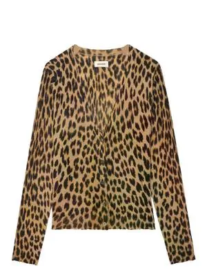 ZADIG&VOLTAIRE Manala Leopard-Print Cardigan