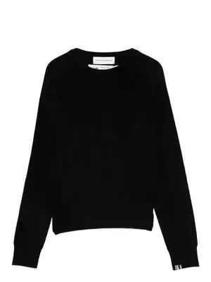 EXTREME CASHMERE X N°382 Belle Round-neck Long-sleeve Sweater - Black