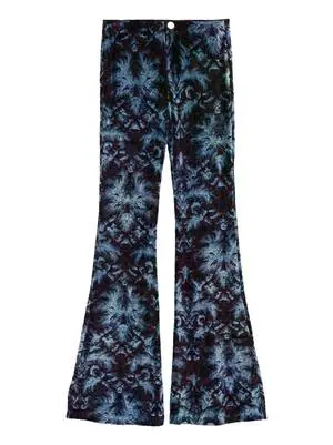 Etro Abstract-pattern Trousers - Blue