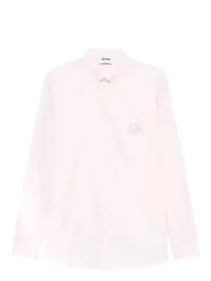 Moschino Embroidered Cotton Shirt - Pink