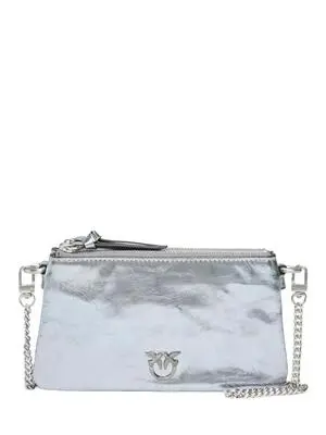 PINKO Metallic Double-Zip Cross Body Bag