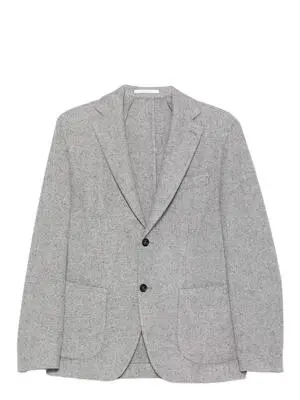 Eleventy Patch-pocket Two-button Blazer - Grey