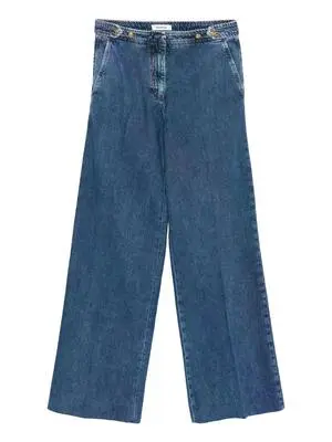 Sandro Button-fastening Wide Leg Jeans - Blue