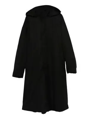 JUUN.J Hooded Wool Coat - Black