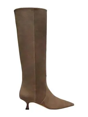 STUART WEITZMAN 50mm Naomi Suede Knee-high Boots - Brown