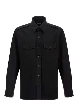 TOM FORD Cuffed-sleeve Pocket Shirt