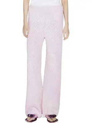 ISA BOULDER Cableweave Trousers - Pink