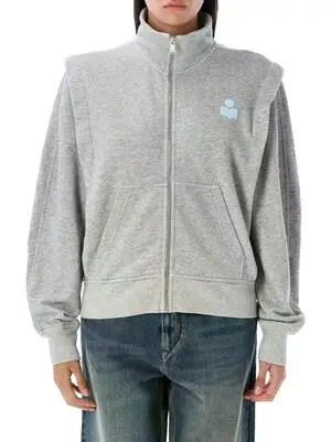 MARANT ETOILE Madilia Zip-up Sweatshirt - Grey