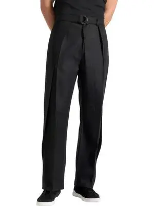 Manière De Voir Charles Wrap Leg Tailored Trousers - Black