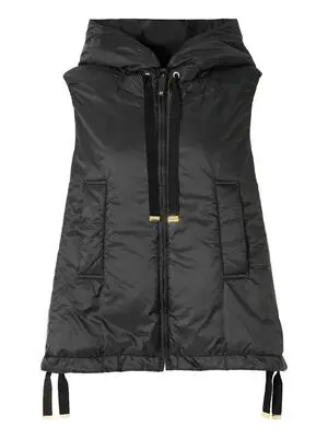 Max Mara The Cube Hooded Padded Vest - Black