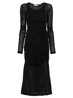 Bite Studios Rigel Layered Gathered Dress - Black