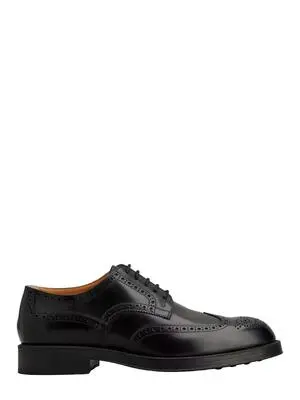 TOD'S Leather Derby Shoes - B999 - Black