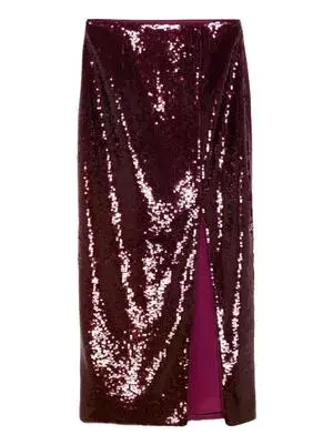 Roland Mouret Sequin-embellished Skirt - Purple
