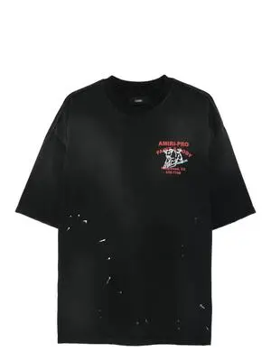 Amiri Graphic-print Cotton T-shirt - Black