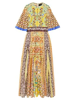 Etro Printed Cotton-blend Maxi Dress - Yellow