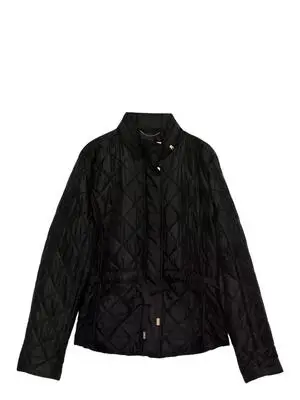 Michael Kors Diamond-pattern Quilted Jacket - Black
