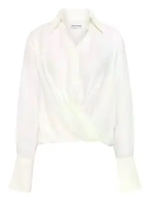 Rebecca Vallance Wrap Collared Blouse - White