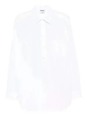 Moschino Martingale Cotton Shirt - White