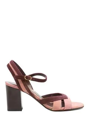 AVRIL GAU 80mm Block-heel Criss-cross Sandals - Pink