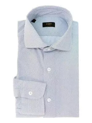 BARBA NAPOLI Micro-dot Patterned Shirt