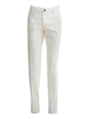 Incotex Flat-front Trousers - White