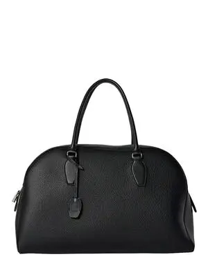 THE ROW India Leather Tote - Black
