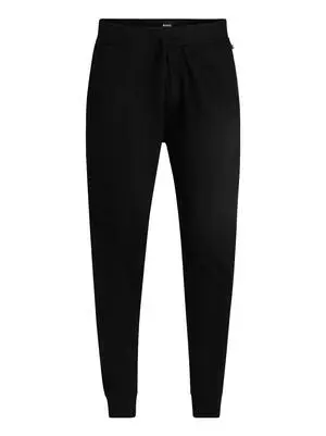 BOSS Cotton Track Pants - Black