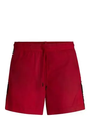 Hugo Logo-tape Swim Shorts - Red