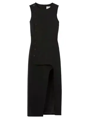 Claudie Pierlot Button-detailed Midi Dress - Black